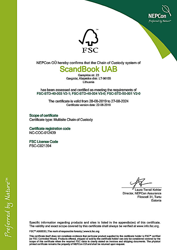 Certificates - ScandBook